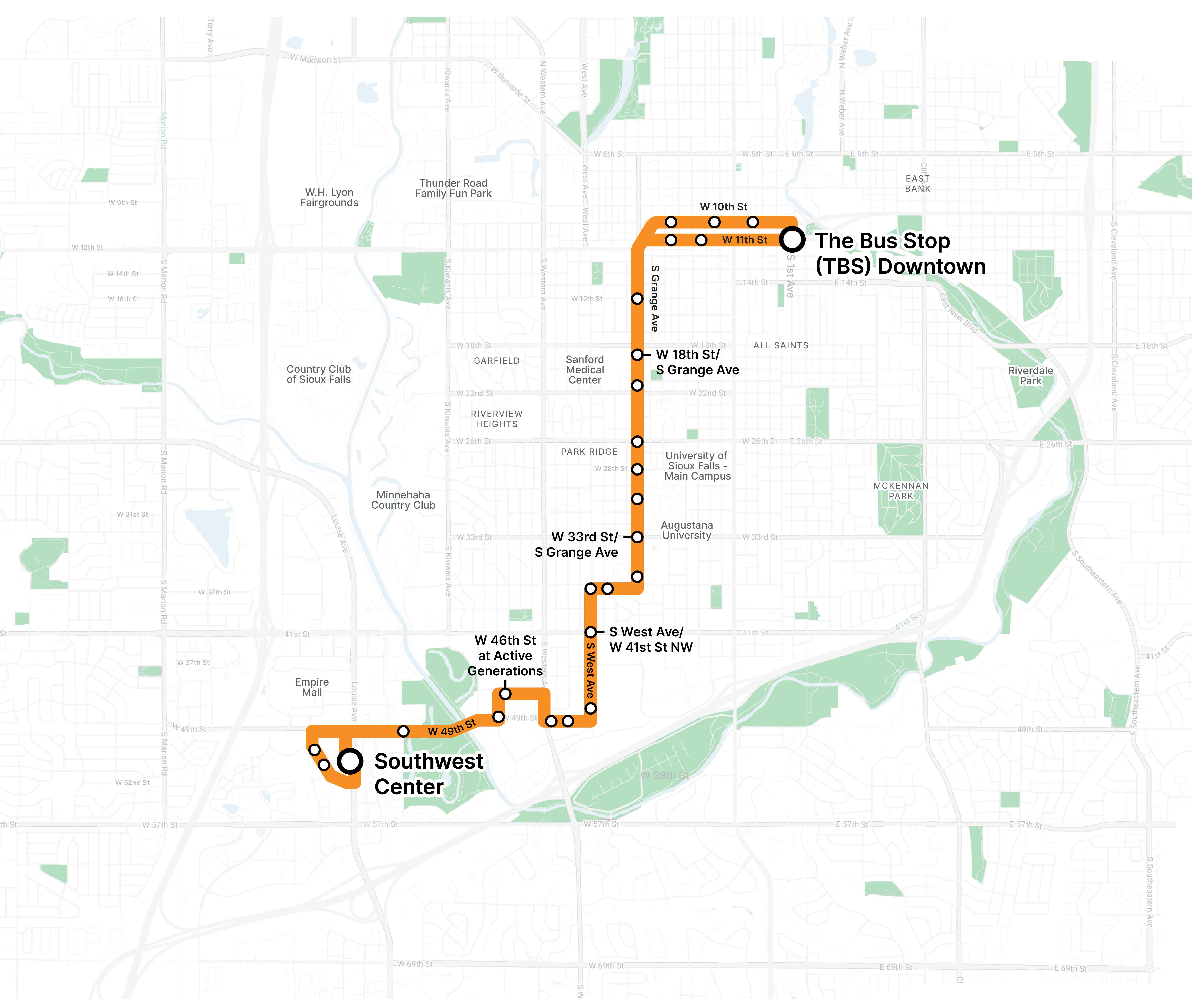 Orange Line | Sioux Area Metro