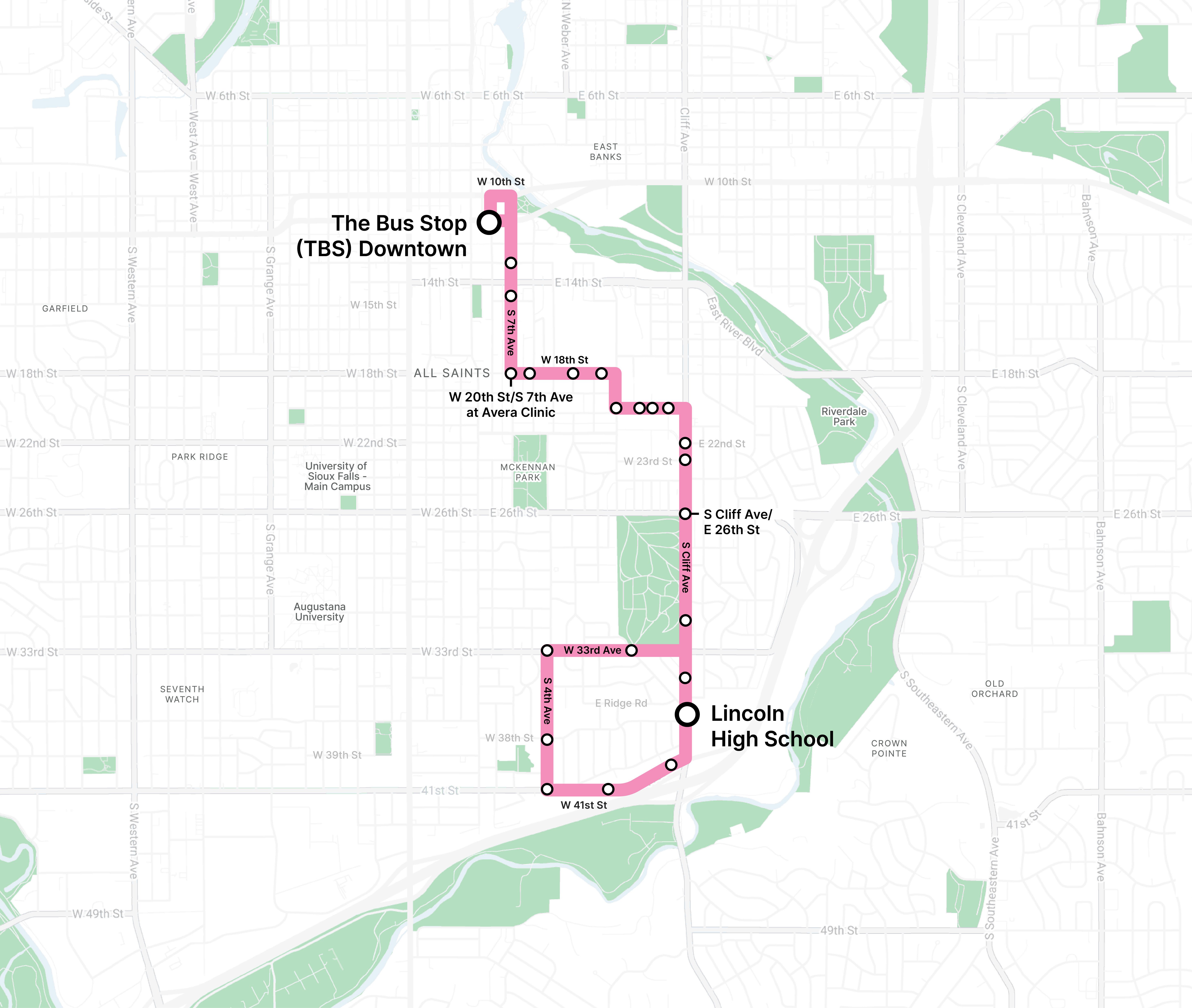 Pink Line | Sioux Area Metro
